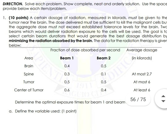 Solved a. define the variable used b. lp model c. identify | Chegg.com