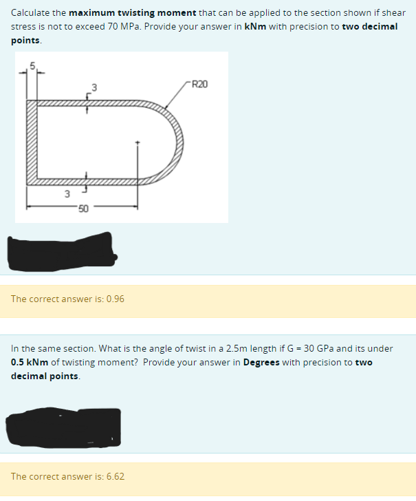 Solved Calculate the maximum twisting moment that can be | Chegg.com