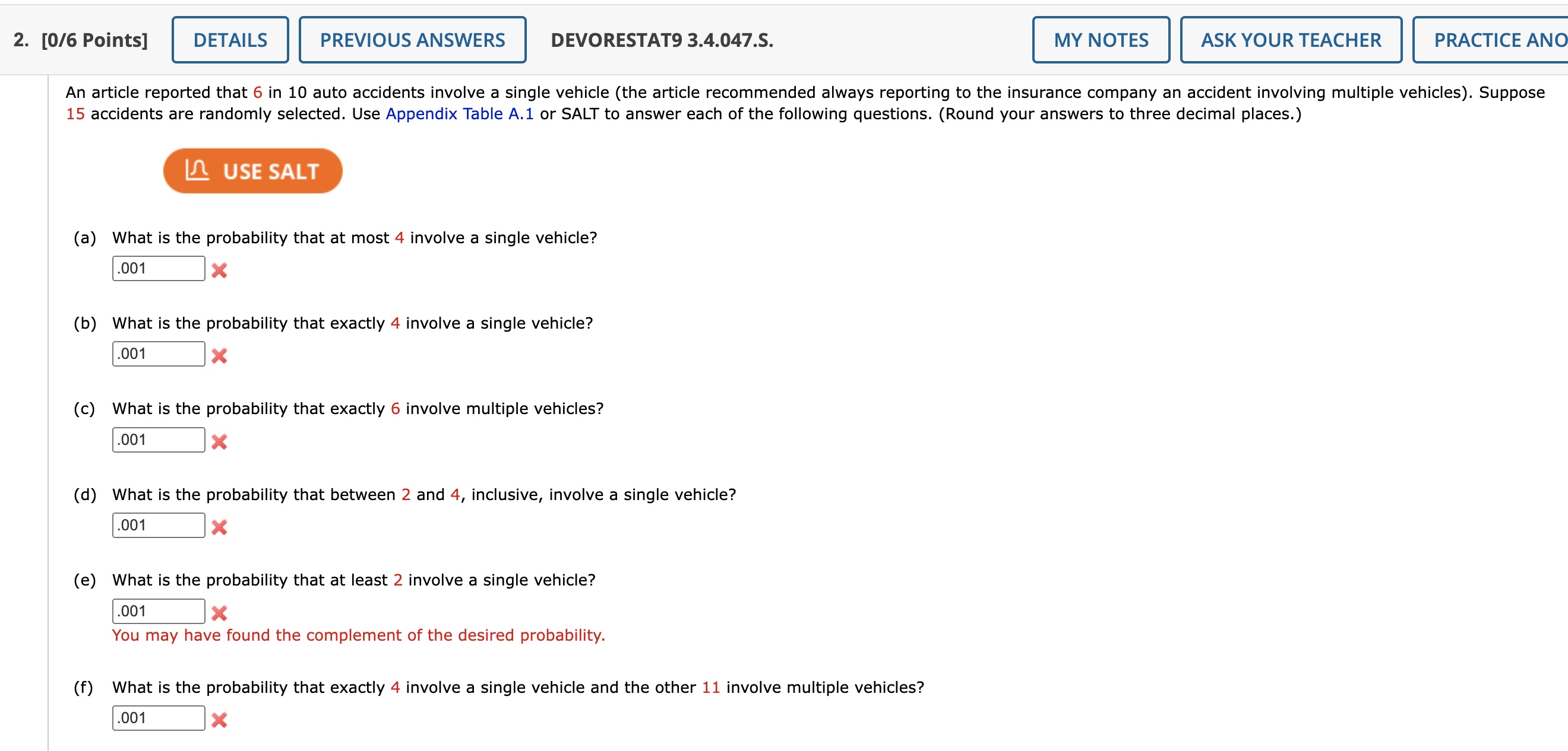 Solved 15 ﻿accidents are randomly selected. Use Appendix | Chegg.com