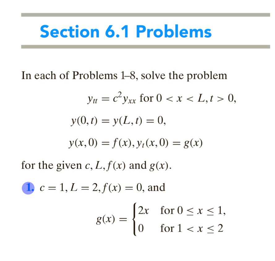 Solved Section 6.1 ﻿ProblemsIn each of Problems 1-8, ﻿solve | Chegg.com