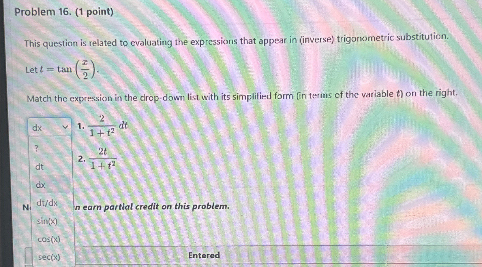 Solved Problem 16. (1 ﻿point)This question is related to | Chegg.com