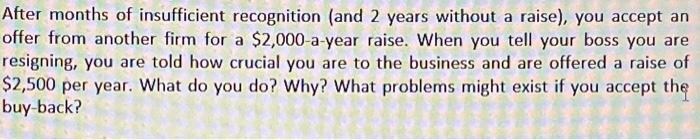 Solved After months of insufficient recognition (and 2 years | Chegg.com