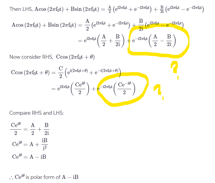 Solved (d) ﻿Using only Euler's formula and no other trig | Chegg.com