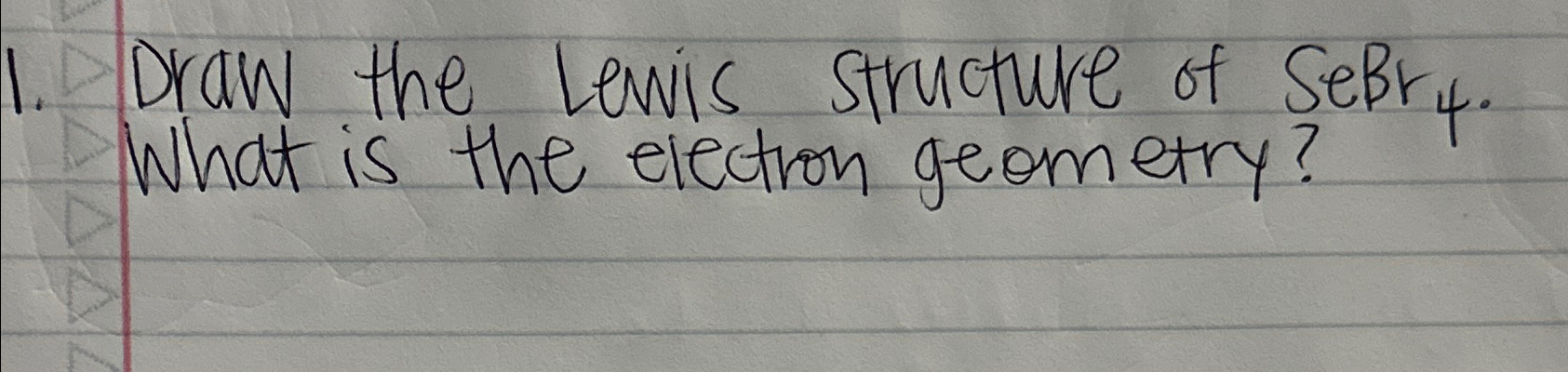 Solved Draw the Lewis structure of SeBr4. ﻿What is the | Chegg.com