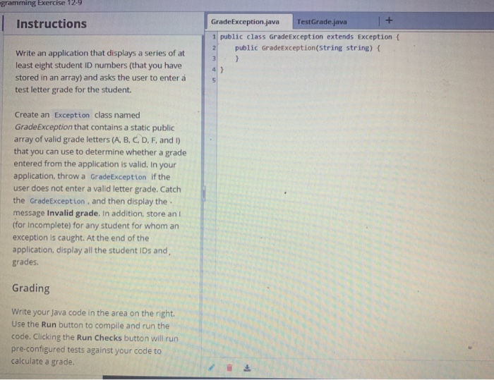 Solved -gramming Exercise 12-9 Instructions | Chegg.com