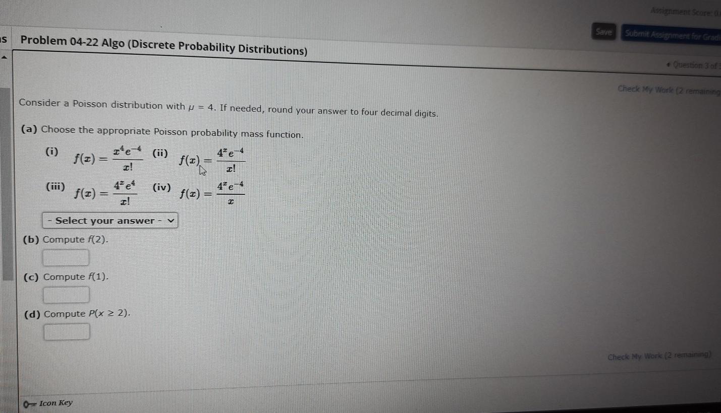 Solved Assignment Score Save Submit Assignment for Gradi IS | Chegg.com