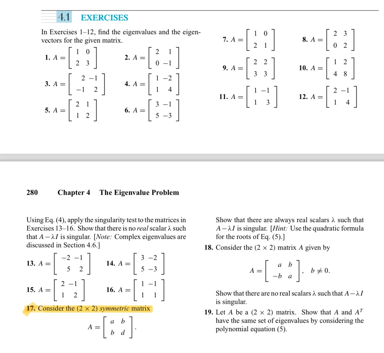 Solved 4.1 ﻿EXERCISESIn Exercises 1-12, ﻿find the | Chegg.com