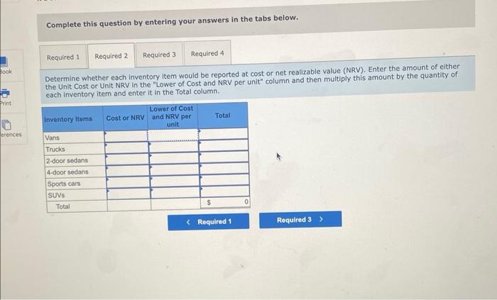 Solved Problem 6-4A (Static) Report inventory using lower of | Chegg.com