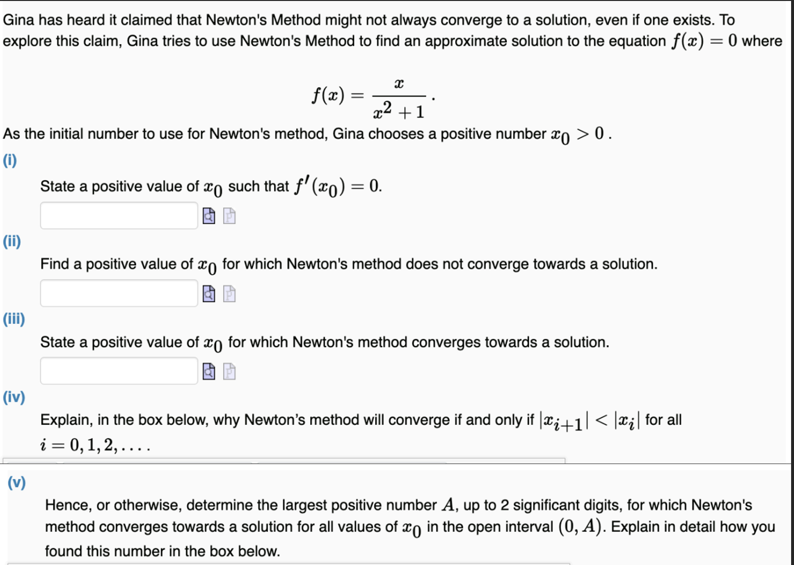 Solved (v)Hence, or otherwise, determine the largest | Chegg.com