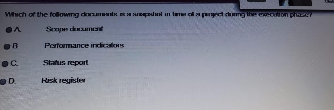 Solved A project manager recently joined a projectized | Chegg.com