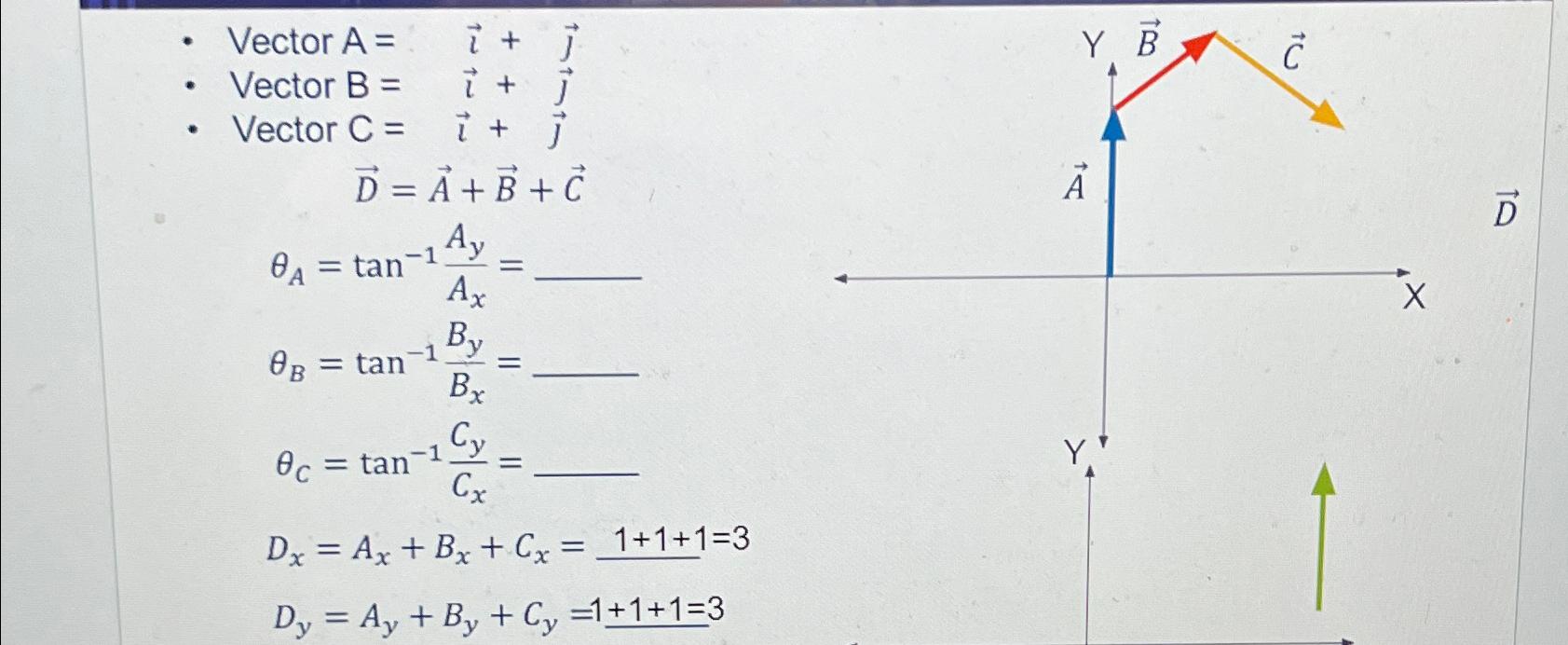 Solved Vector A=vec(ı)+vec(ȷ)Vector B=vec(ı)+vec(ȷ)Vector | Chegg.com