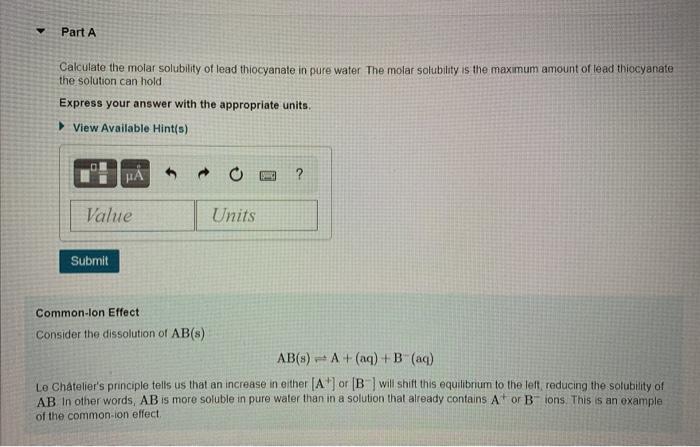 Solved Lead thiocyanate, Pb(SCN)2, has a Ksp value of 2.00 x | Chegg.com