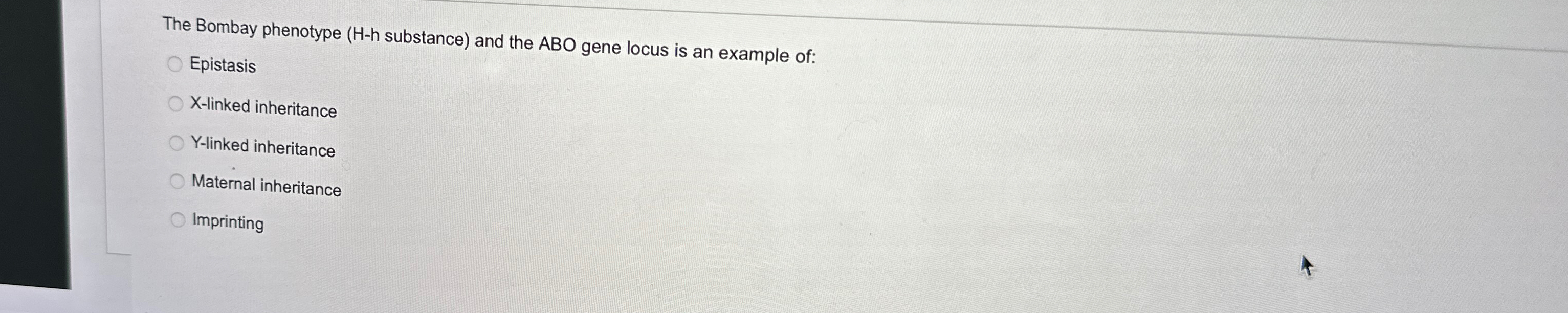 Solved The Bombay phenotype ( H-h ﻿substance) ﻿and the ABO | Chegg.com