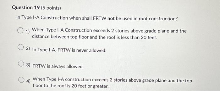 Solved In General, Type I and Type II Construction are | Chegg.com