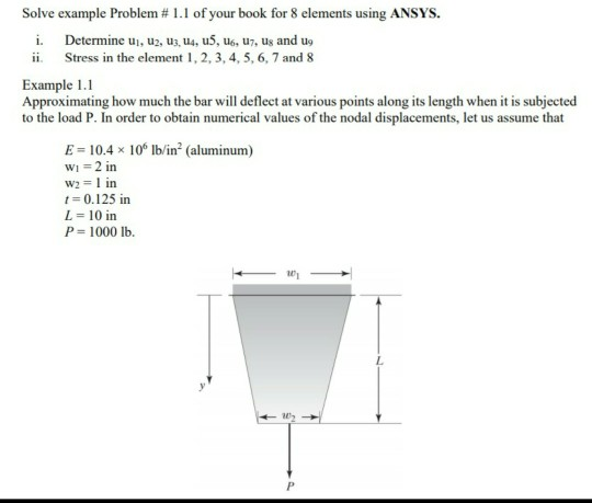 Solved Solve example Problem #1.1 of your book for 8 | Chegg.com
