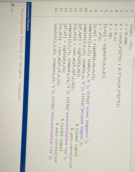 Q4 (P2.10) DSP using Matlab P2.10 In a certain | Chegg.com