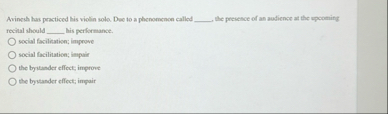 Solved Avinech has practiced bis violin sola. Dee to a | Chegg.com