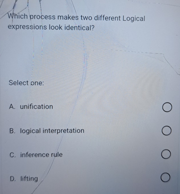 Solved Which process makes two different Logical expressions | Chegg.com