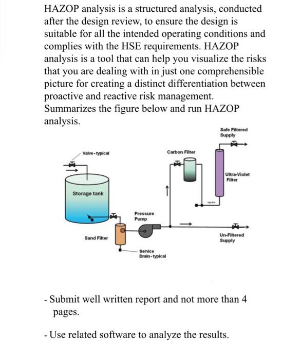 HAZOP analysis is a structured analysis, conducted | Chegg.com