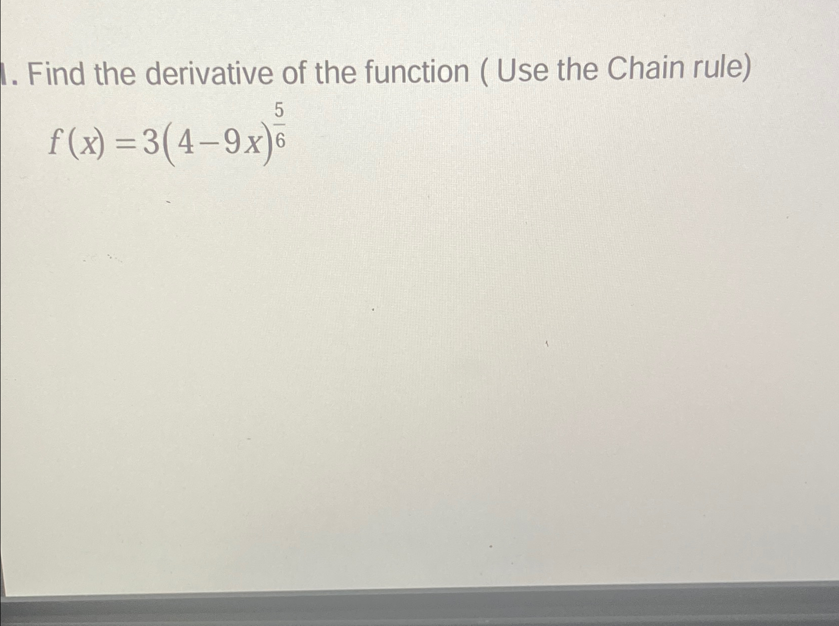 Solved Find the derivative of the function (Use the Chain | Chegg.com
