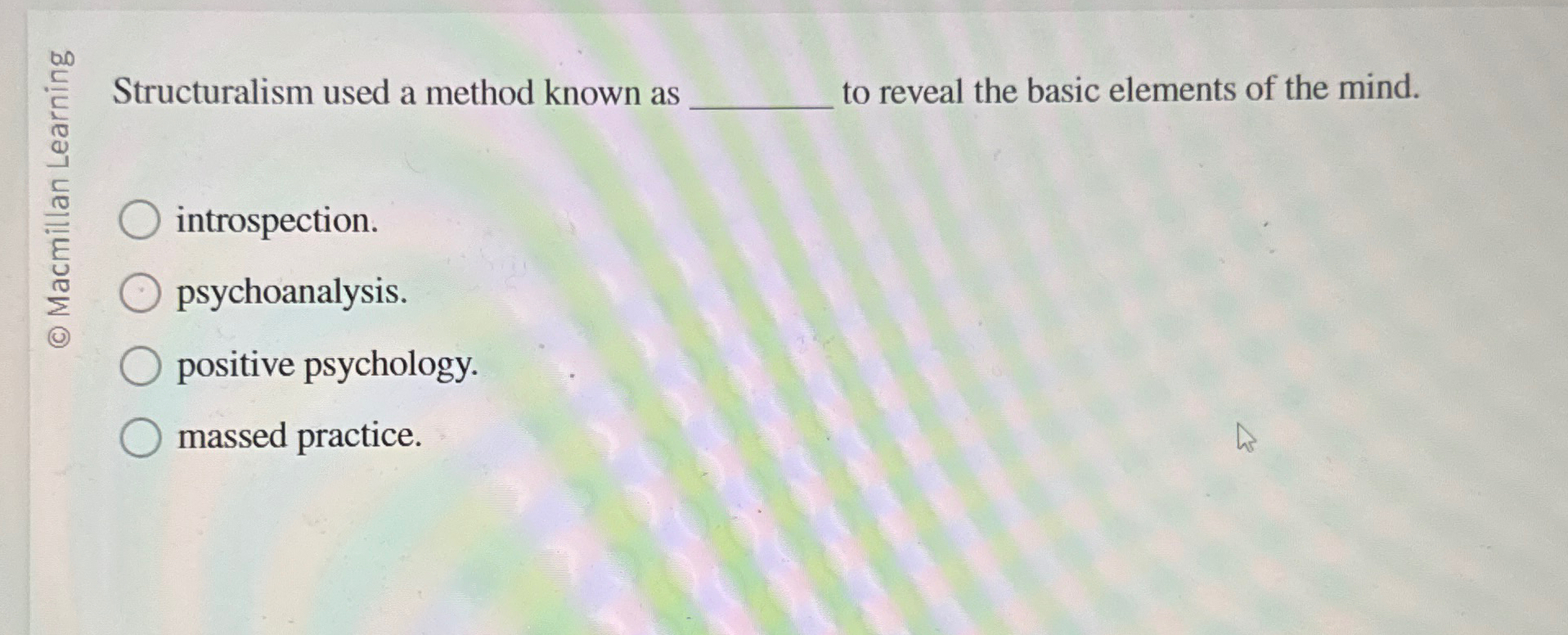 Solved Structuralism used a method known as q, ﻿to reveal | Chegg.com