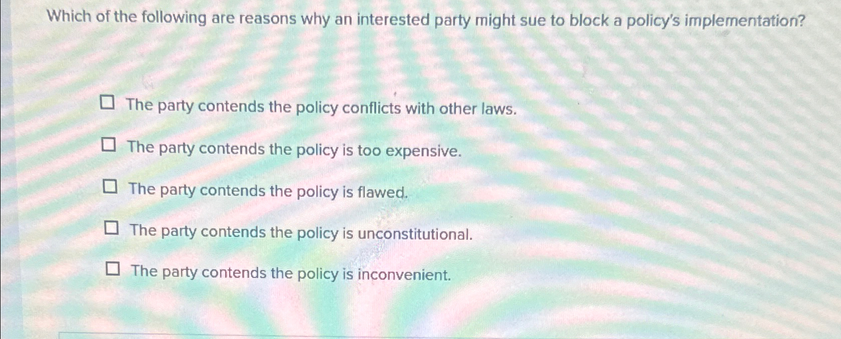 Solved Which of the following are reasons why an interested | Chegg.com