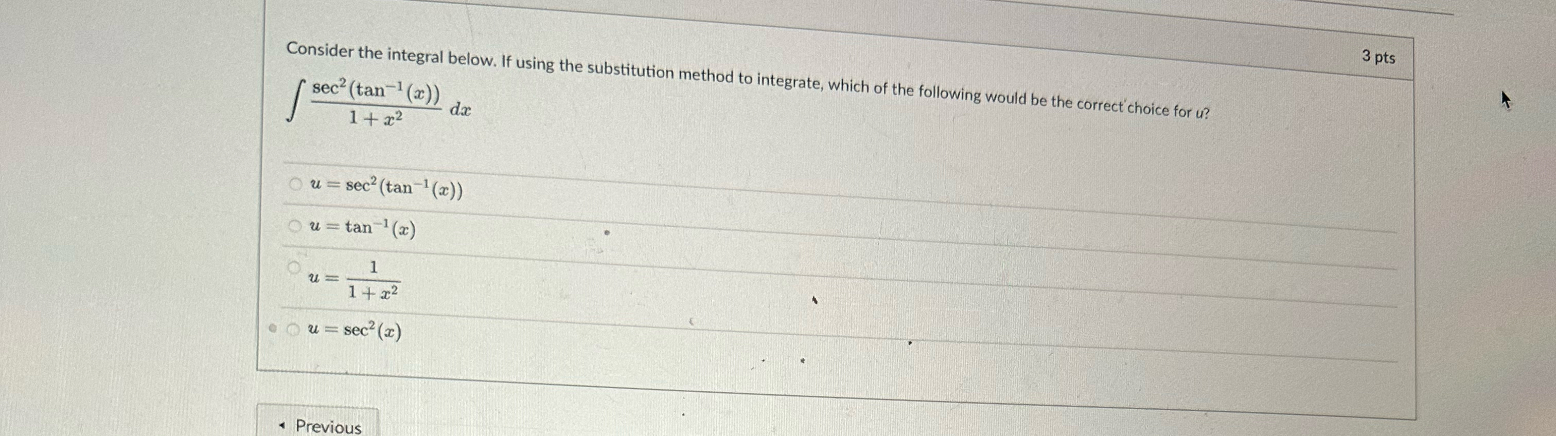 Solved Consider the integral below. If using the | Chegg.com