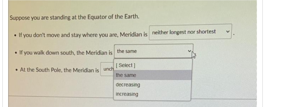 Solved Suppose you are standing at the Equator of the | Chegg.com