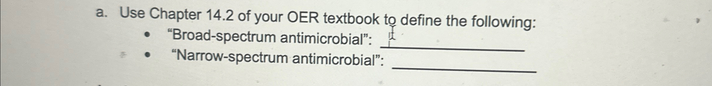Solved a. ﻿Use Chapter 14.2 ﻿of your OER textbook to define | Chegg.com