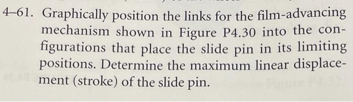 Solved 4–61. Graphically position the links for the | Chegg.com