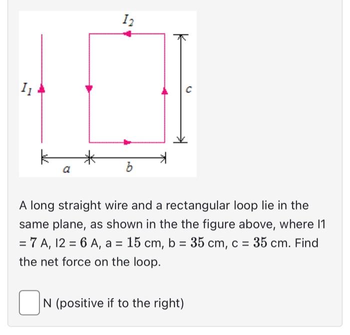 Solved A long straight wire and a rectangular loop lie in | Chegg.com