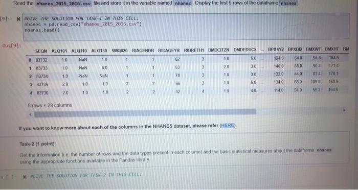 Solved Python In Need Of Help With Task 1 2 And 3 Using