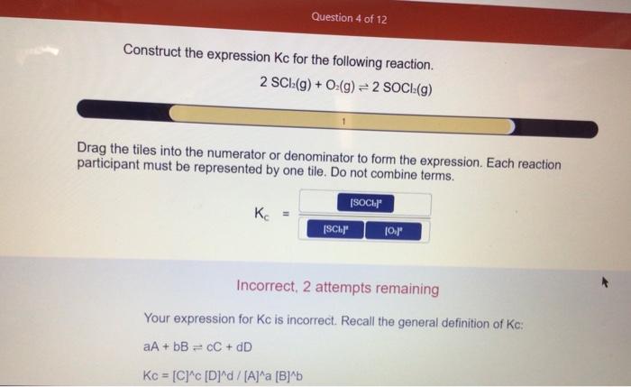 Solved Construct the expression Kc for the following | Chegg.com