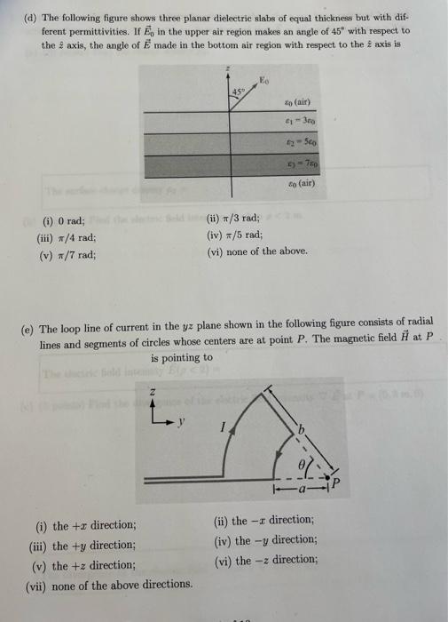 Solved 1. (20 points) Multiple choice questions (4 points | Chegg.com