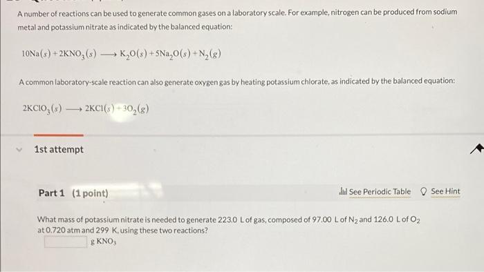 Solved A number of reactions can be used to generate common | Chegg.com