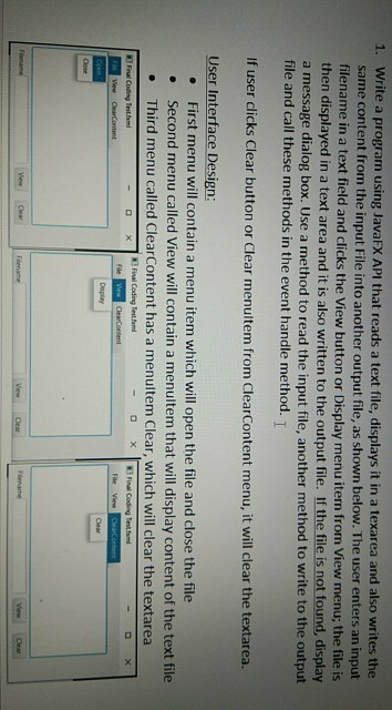 Solved 1 Write A Program Using Javafx Api That Reads A Text 2531