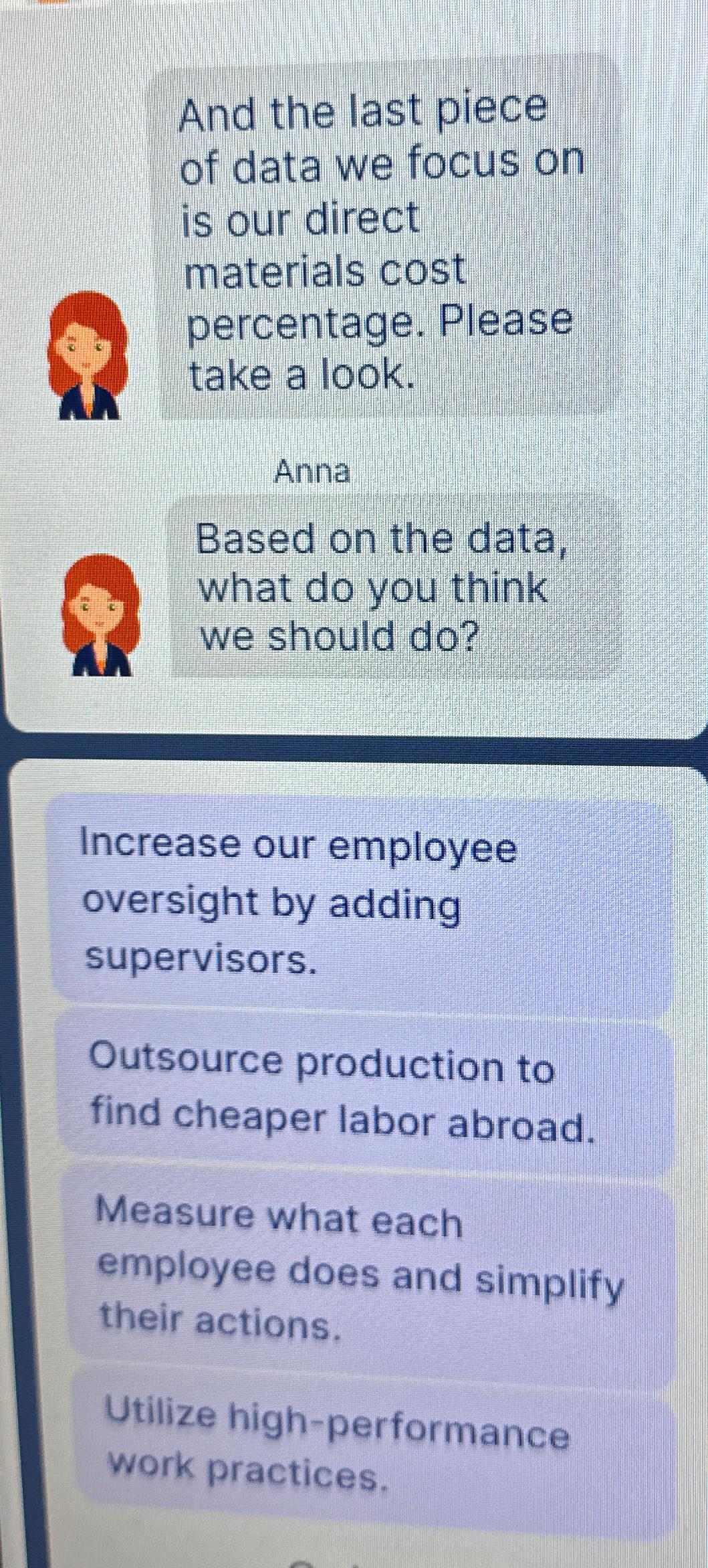 And the last piece of data we focus on is our direct | Chegg.com