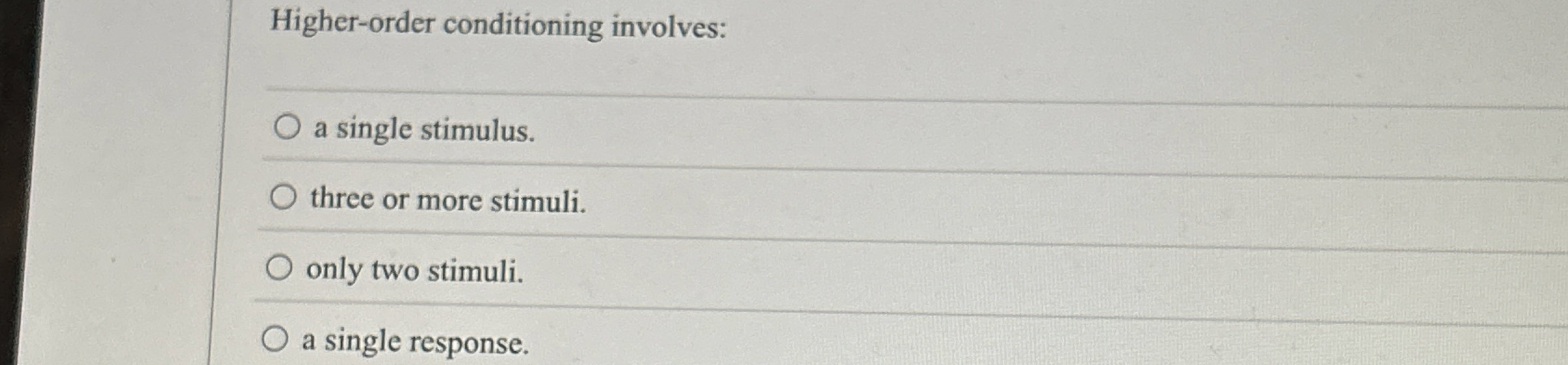 Solved In the famous case of "Little Albert," the crying | Chegg.com