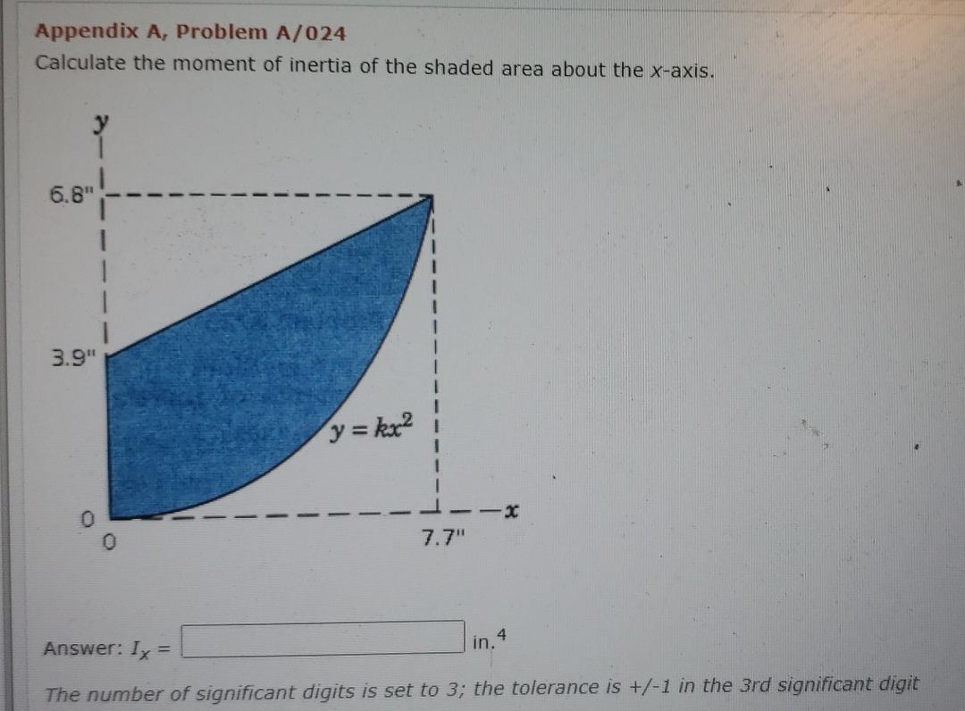 Solved Appendix A, Problem A/024 Calculate the moment of | Chegg.com