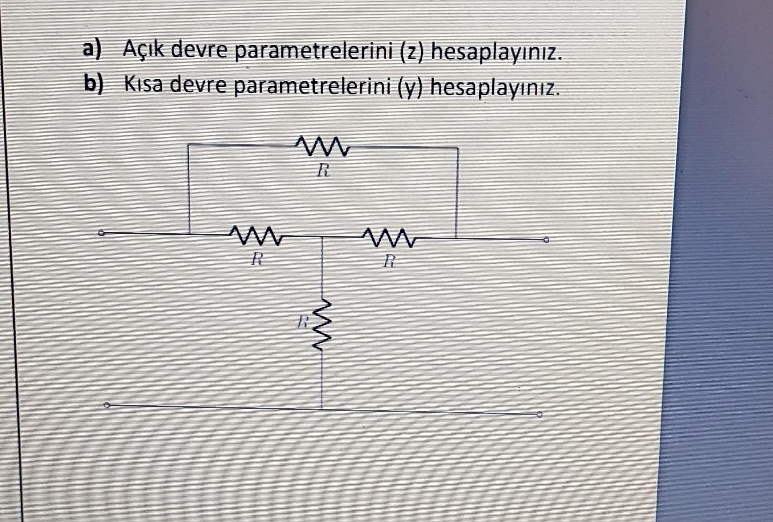 Solved a) Calculate the open circuit parameters b) Calculate | Chegg.com