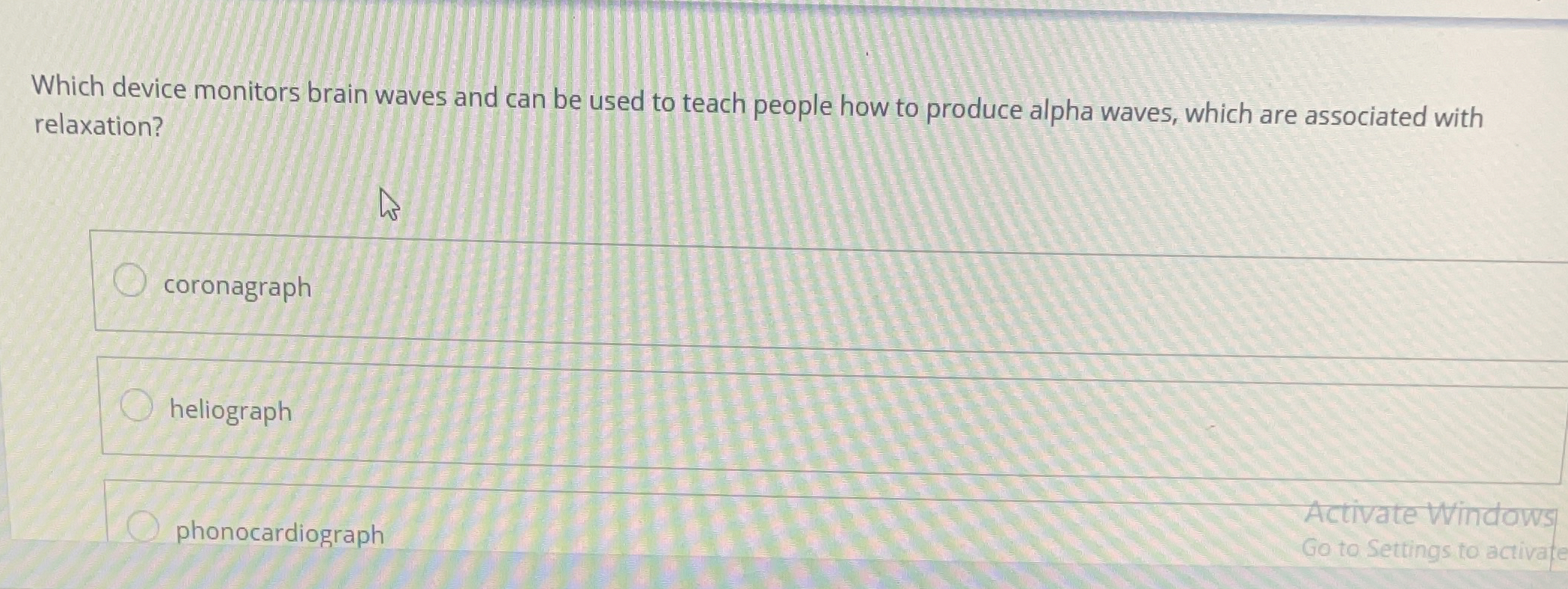 Solved Which device monitors brain waves and can be used to | Chegg.com