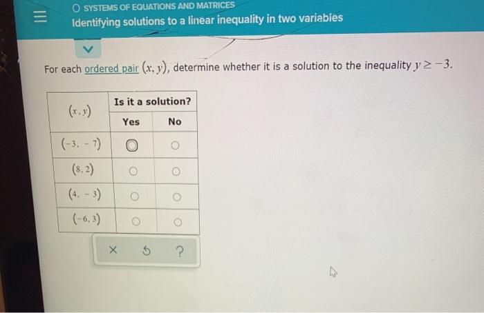 Solved O SYSTEMS OF EQUATIONS AND MATRICES Identifying | Chegg.com