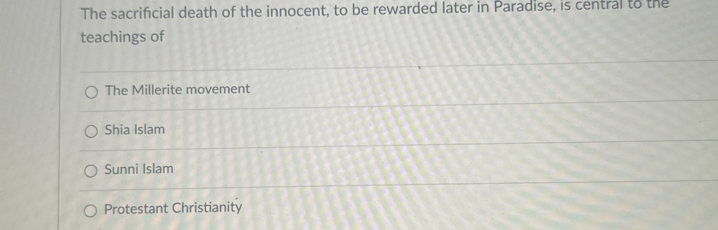 Solved The sacrificial death of the innocent, to be rewarded | Chegg.com