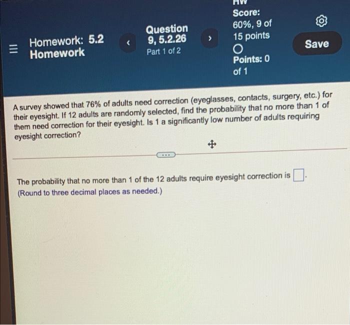 Solved Homework 5 2 Homework Question 9 5 2 26 Part 1 Of 2