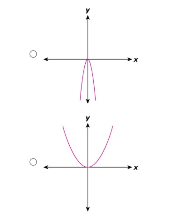 Solved The graph of y=x2 is shown below. If graphed on the | Chegg.com
