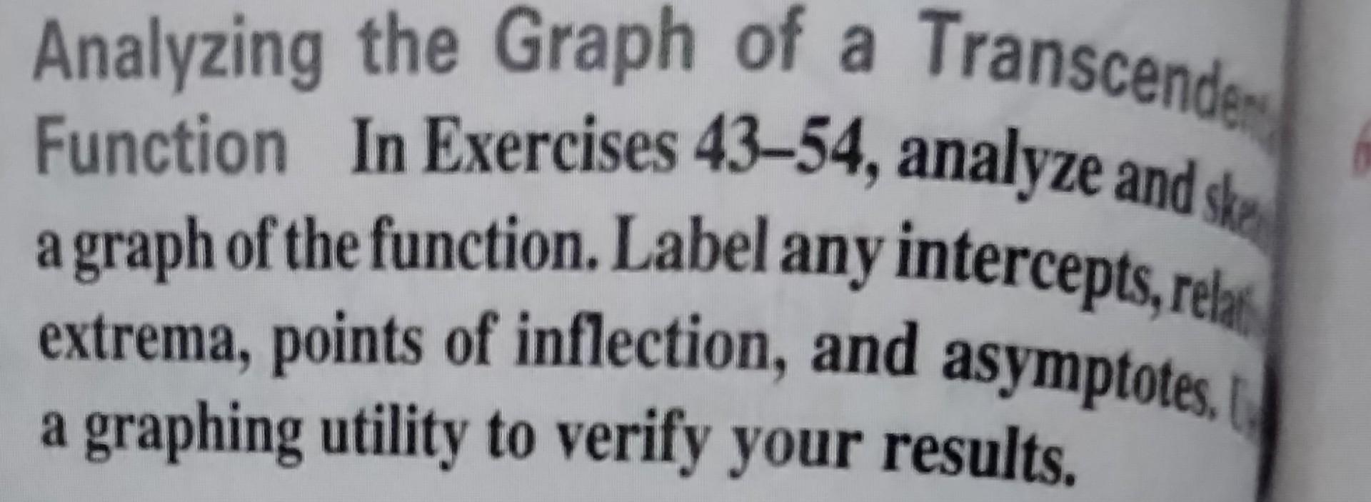 Solved Analyzing the Graph of a Function In Exercises 5-34, | Chegg.com