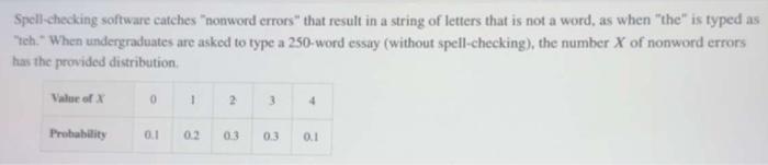 Solved Spell-checking software catches "nonword errors" that | Chegg.com