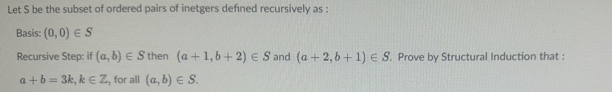 Solved Let S ﻿be the subset of ordered pairs of inetgers | Chegg.com