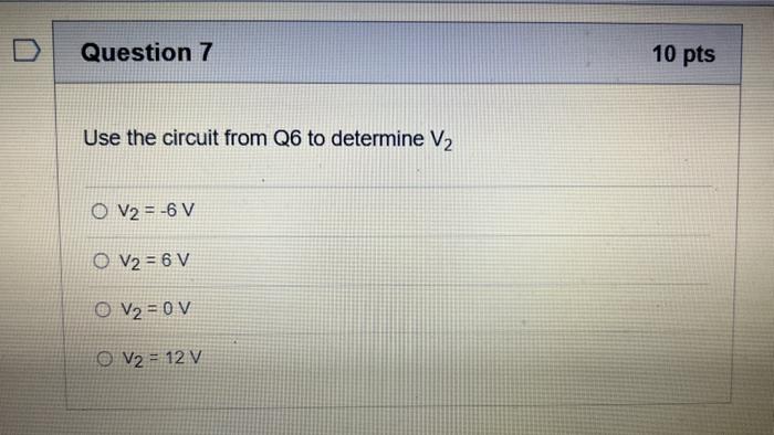 Solved Consider the following circuit and determine the | Chegg.com