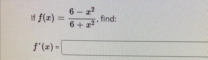 Solved Consider the function f(x) = 2 – 3x2, – 4